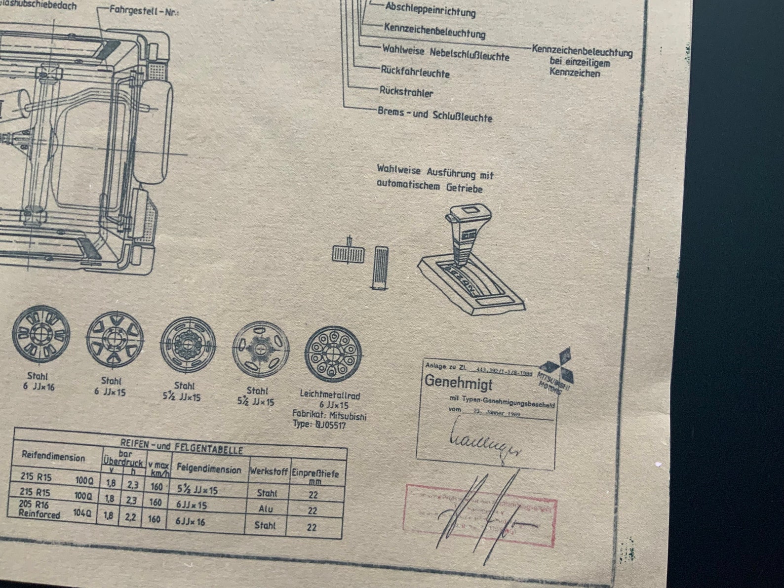 Mitsubishi Pajero LO 44 Hardtop From 1988 Construction Drawing ART Work ...