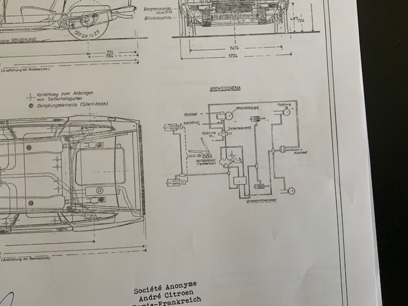 Citroen CX 1975 Construction Drawing ART Work Blueprint - Etsy