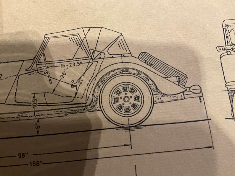 Morgan Plus 8 Construction Drawing ART Work Blueprint - Etsy