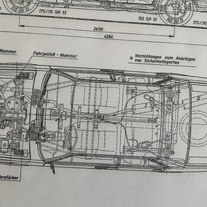 Fiat 131S 1300 1974 Construction Drawing ART Work - Etsy
