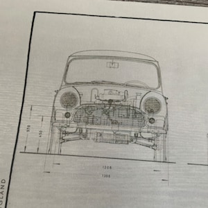 Mini Morris Minor 850 1960 Design Drawing Artwork - Etsy