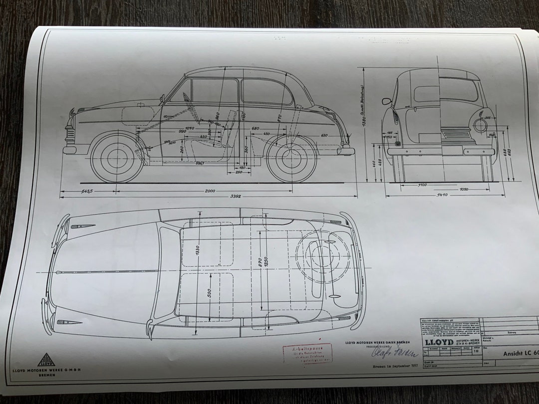 Lloyd LC 600 Construction Drawing ART Work Blueprint - Etsy