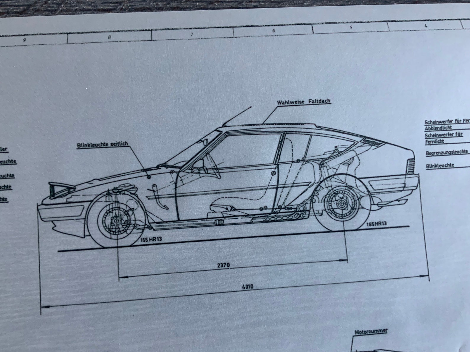 Simca Matra Bagheera S X6550 1976 Construction Drawing ART Work - Etsy