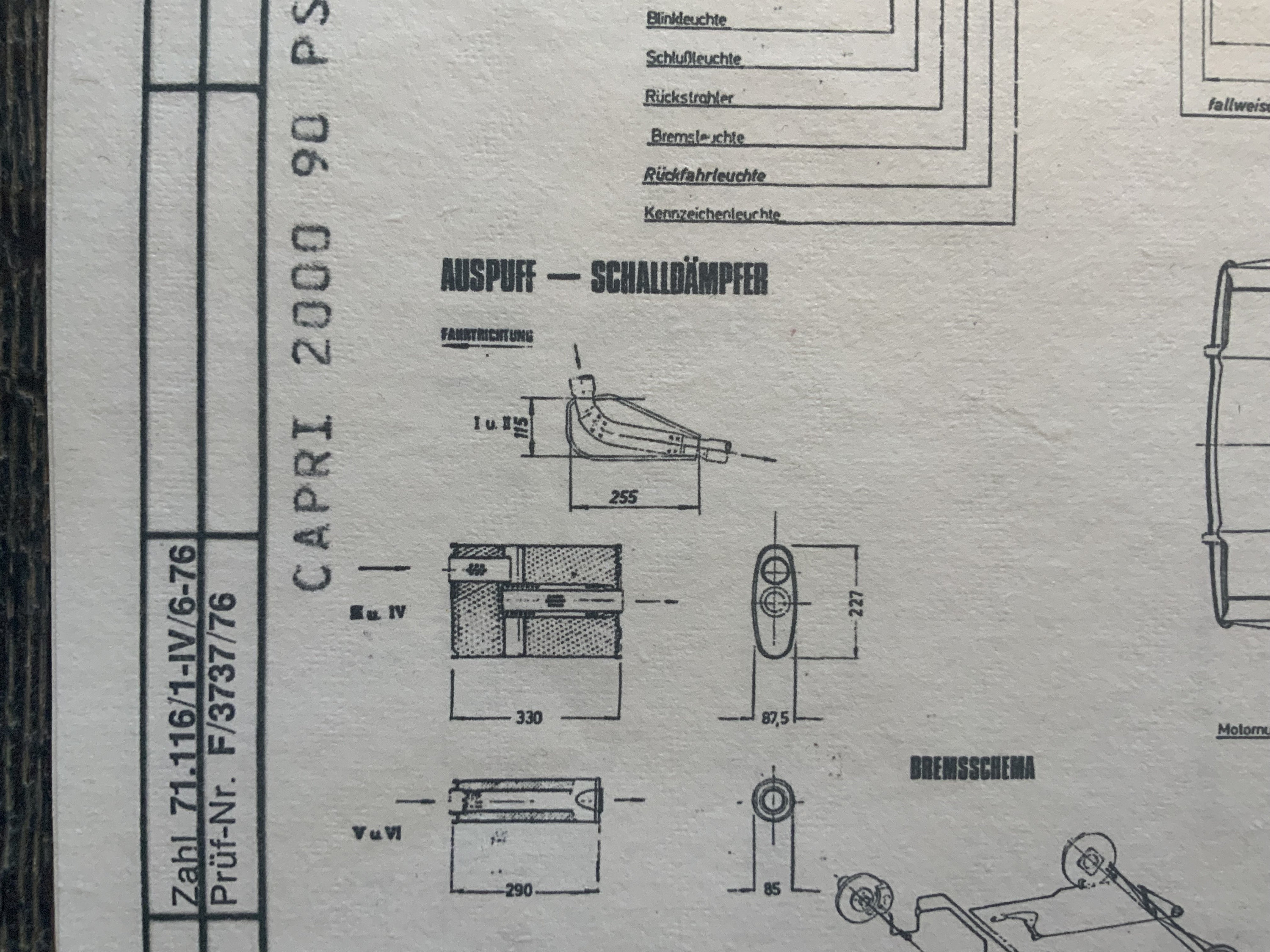 Ford Capri II 2000 1978 Facelift ( Capri III ) Construction Drawing ...