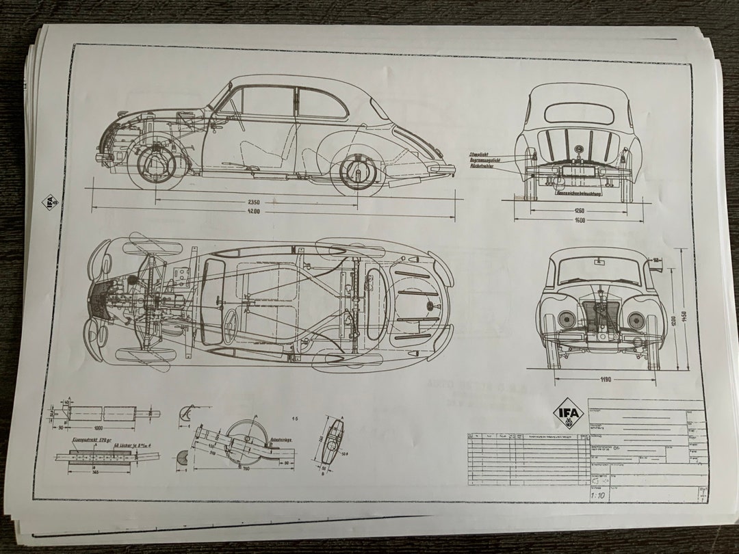 IFA F9 Construction Drawing ART Work Blueprint - Etsy