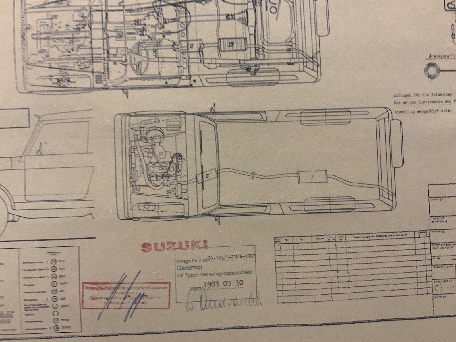Samurai SJ51 SJ41 Lang Suzuki From 1983 Construction Drawing ART Work ...