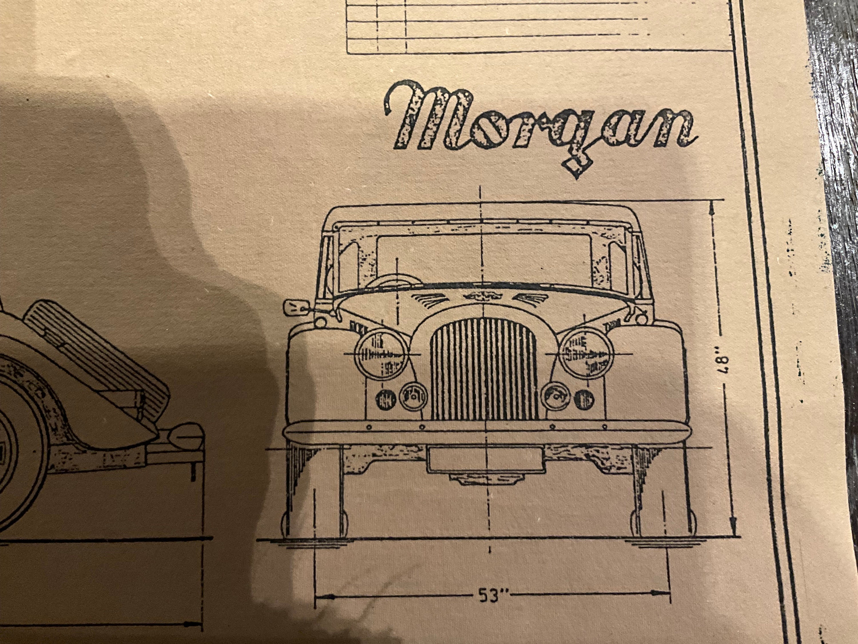 Morgan Plus 8 Construction Drawing ART Work Blueprint - Etsy