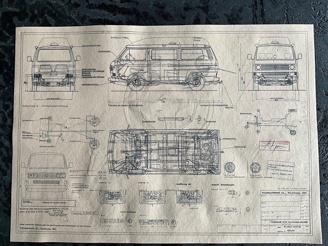 T3 Type 253 KTW Ambulance Four-wheel Bus Syncro From 1984 Construction ...