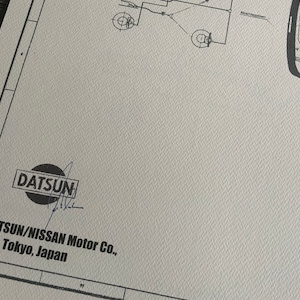 Datsun 280 ZX Construction Drawing ART Work Blueprint - Etsy