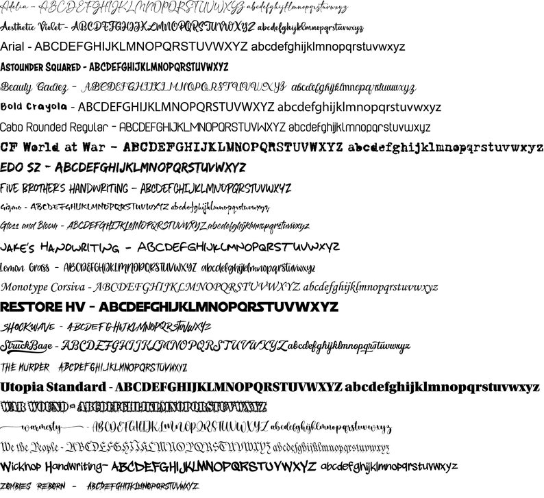 Custom Hood Text Set of 2 Choose Your Text and Font - Etsy