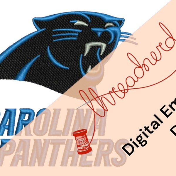 Panthers Embroidery - Etsy