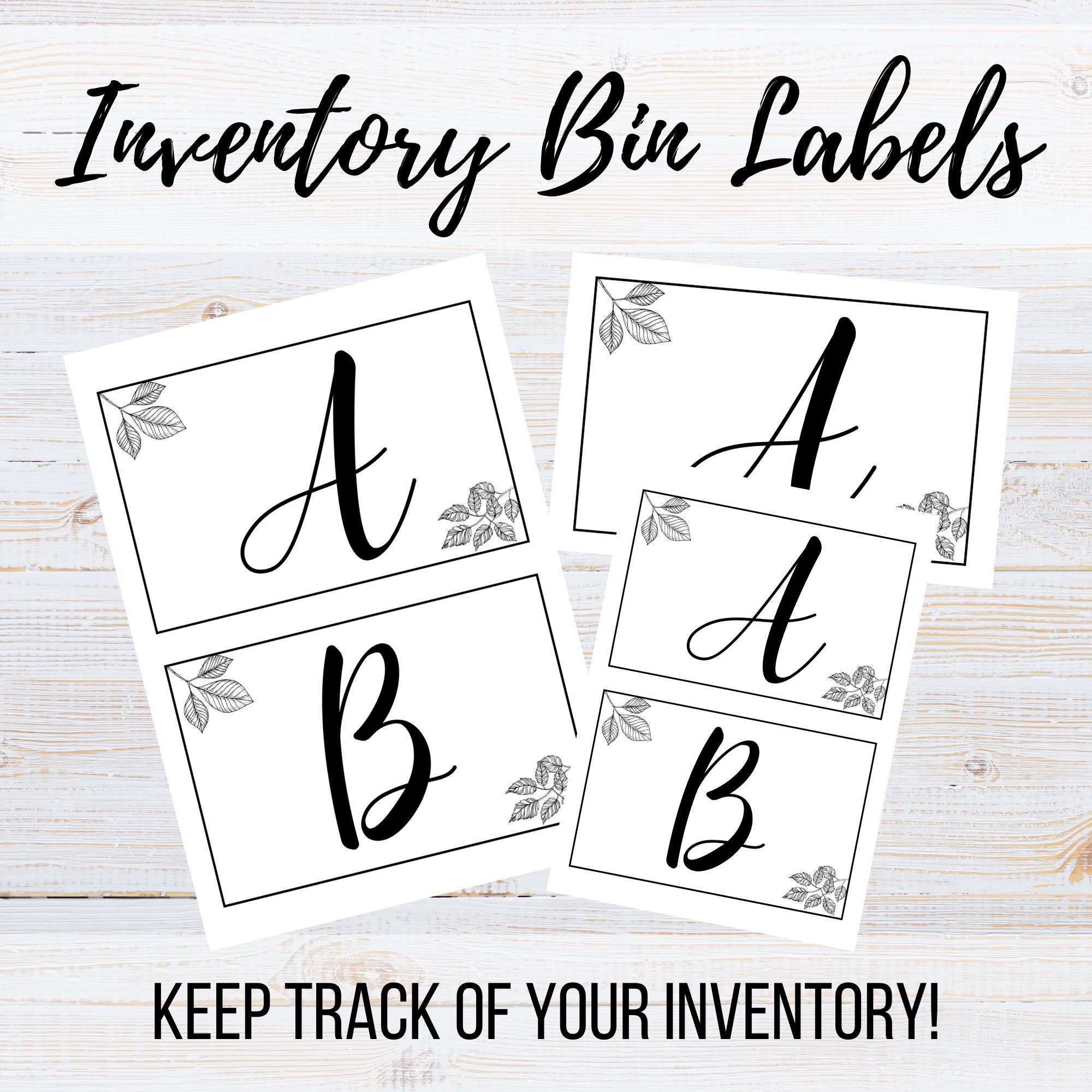 Inventory Bin Labels Inventory Storage System Storage | Etsy
