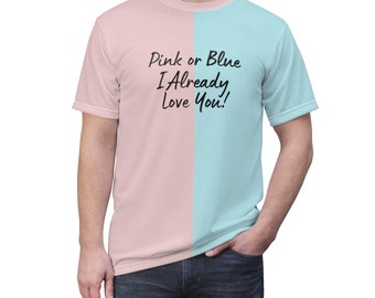 Gender Reveal Shirt, Baby Announcement, Pink or Blue, Pregnancy Reveal ...