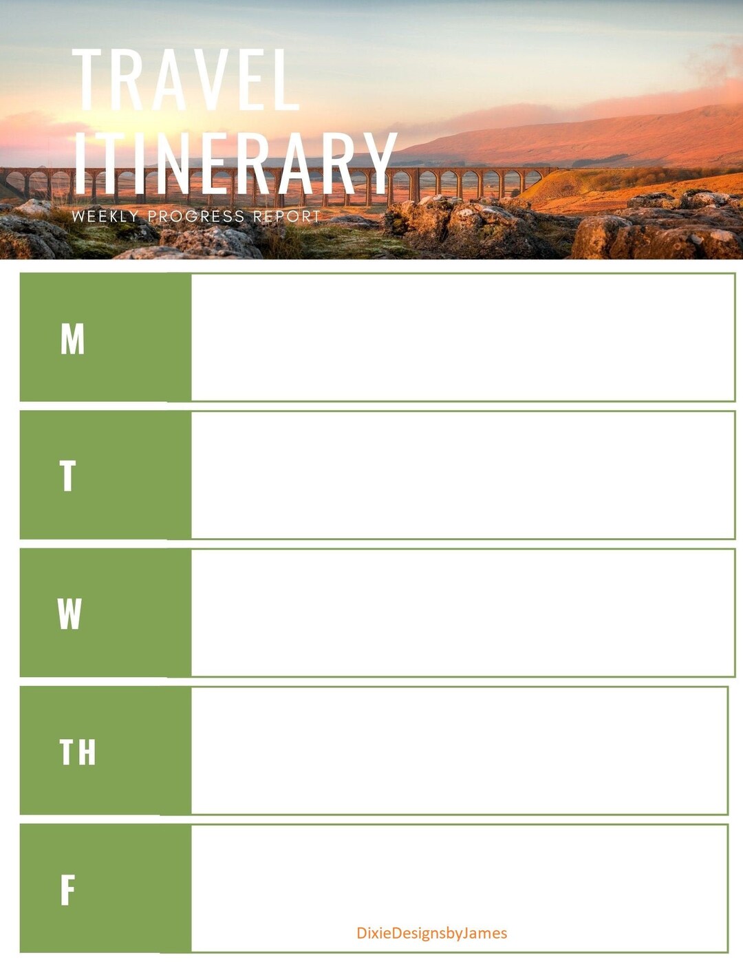 Travel Itinerary Planner Printable Pdf Download - Etsy