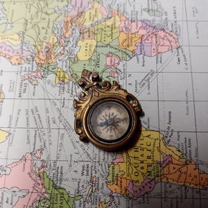 Small Antique Compass - Etsy