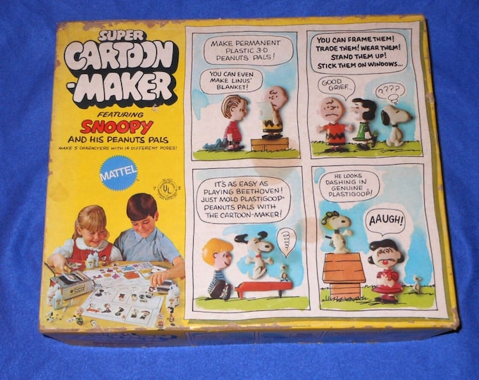 Mattel Super Cartoon Maker - Snoopy and His Peanuts Pals Thingmaker Set ...