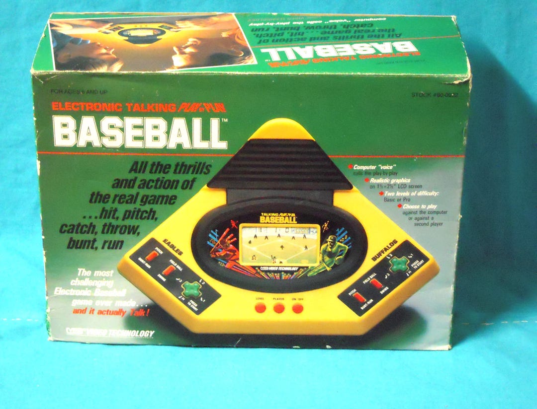 Vintage Talking Play by Play Baseball Handheld Electronic Game Vtech ...