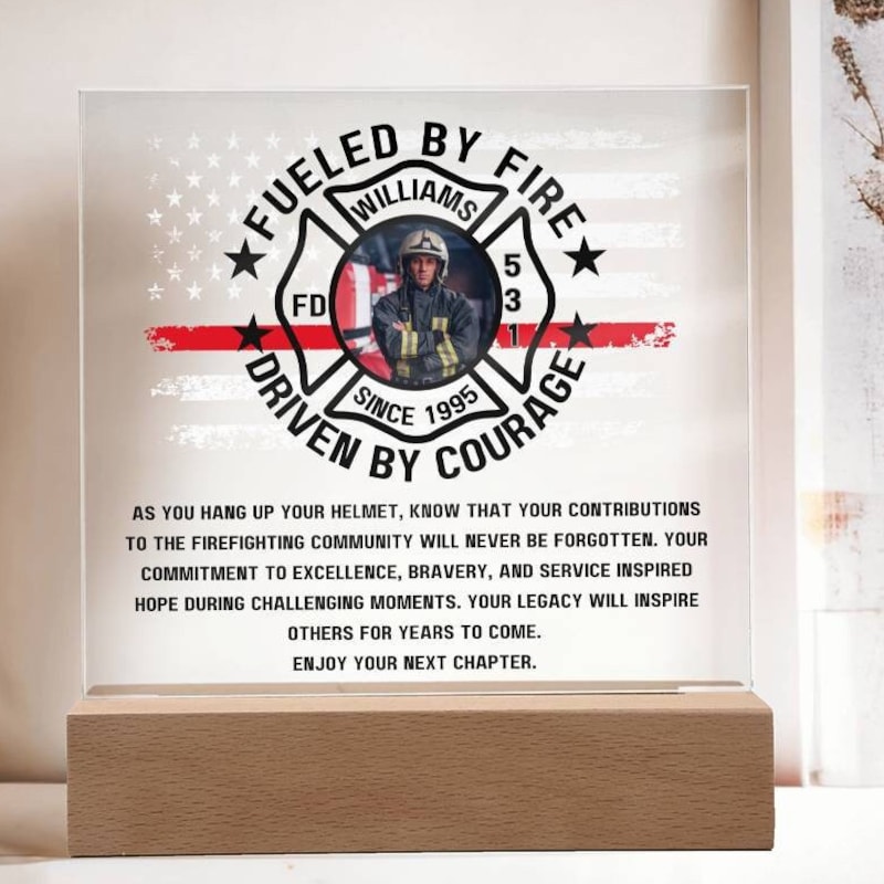 Firefighter Plaque - Etsy