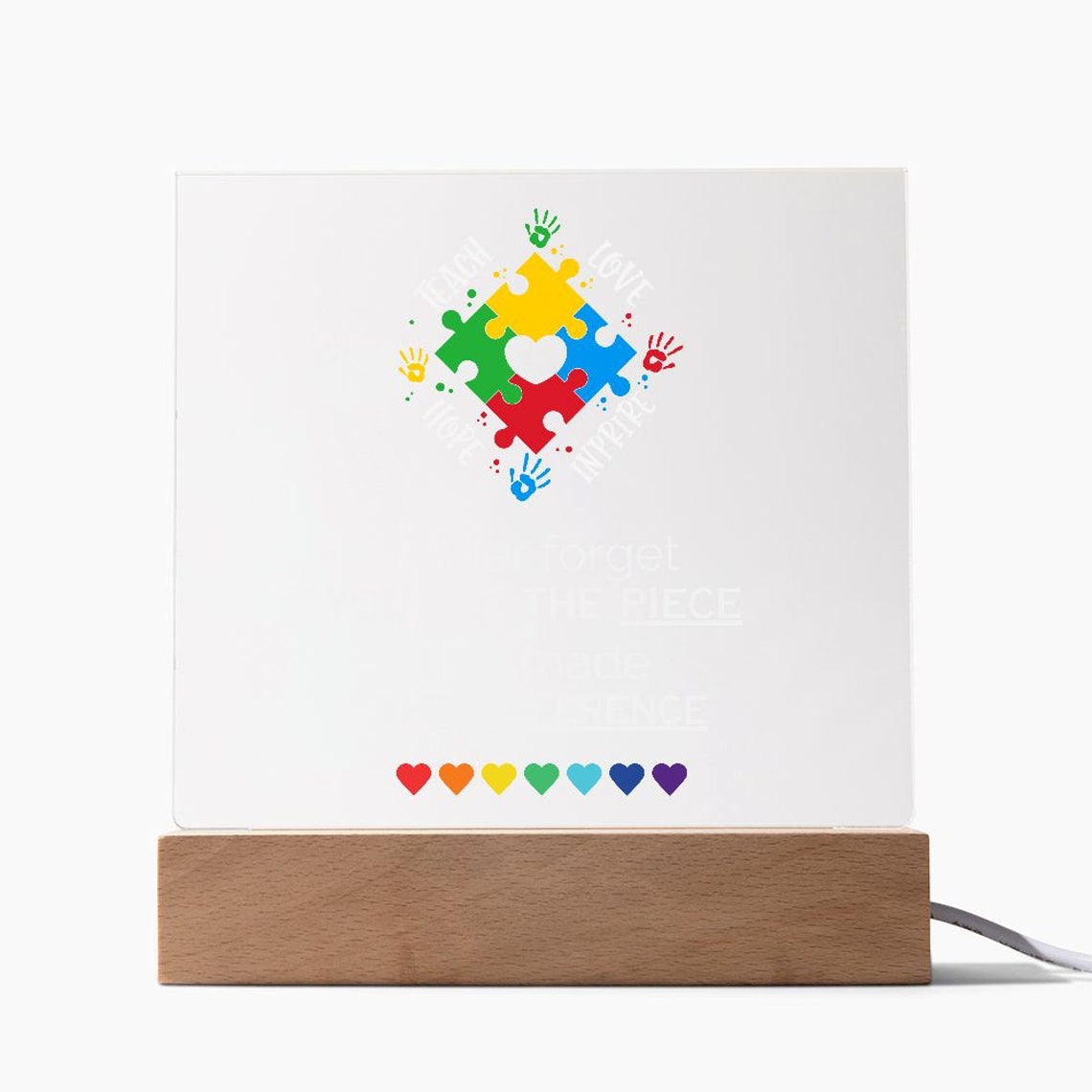 Autism Teacher Acrylic Plaque, Teacher Appreciation Gifts, Teacher ...