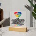 Autism Special Dad Plaque | Father's Day Gift | Tiny Puzzle Piece ...