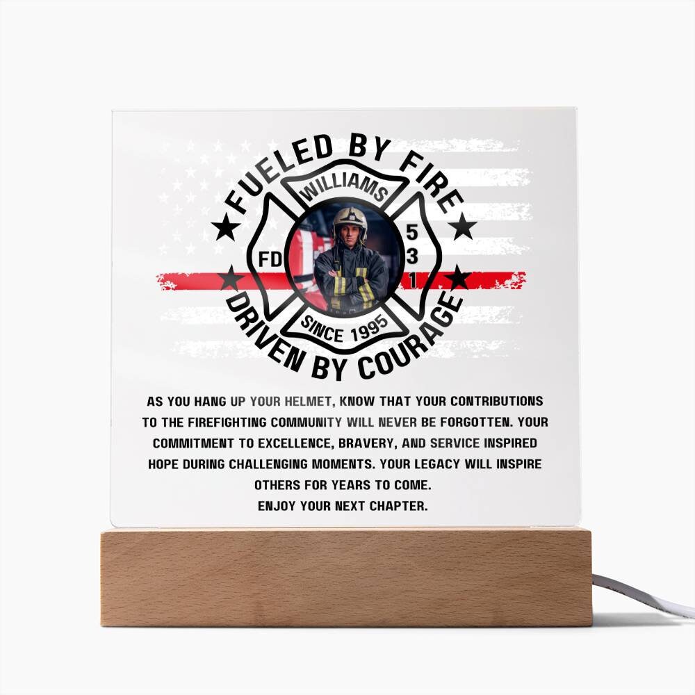 Personalized Firefighter Gift | Firefighter Retirement Plaque Gift ...