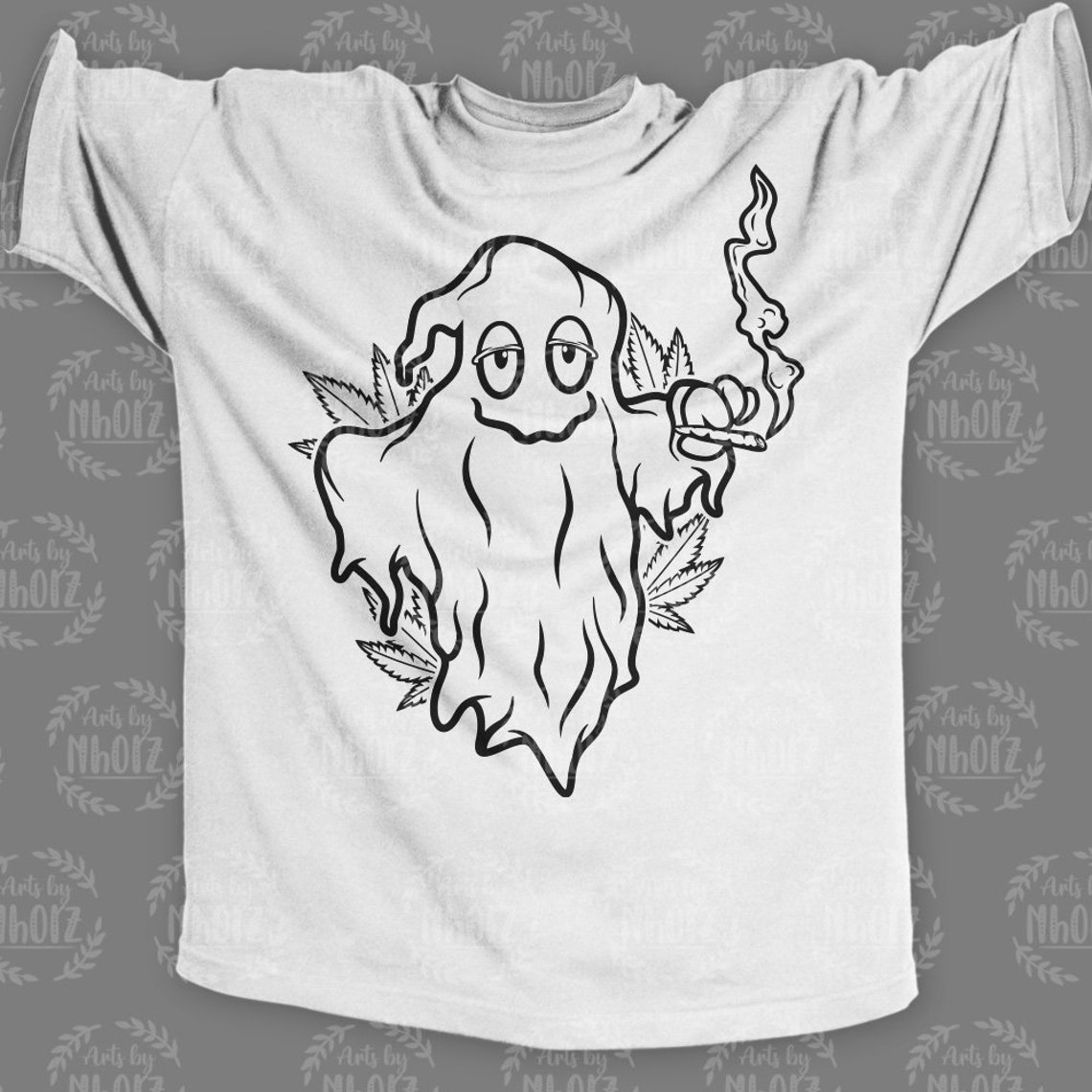 Ghost High Smoking Weed Svg, Haunted House Spirit Rasta Clipart, Horror ...