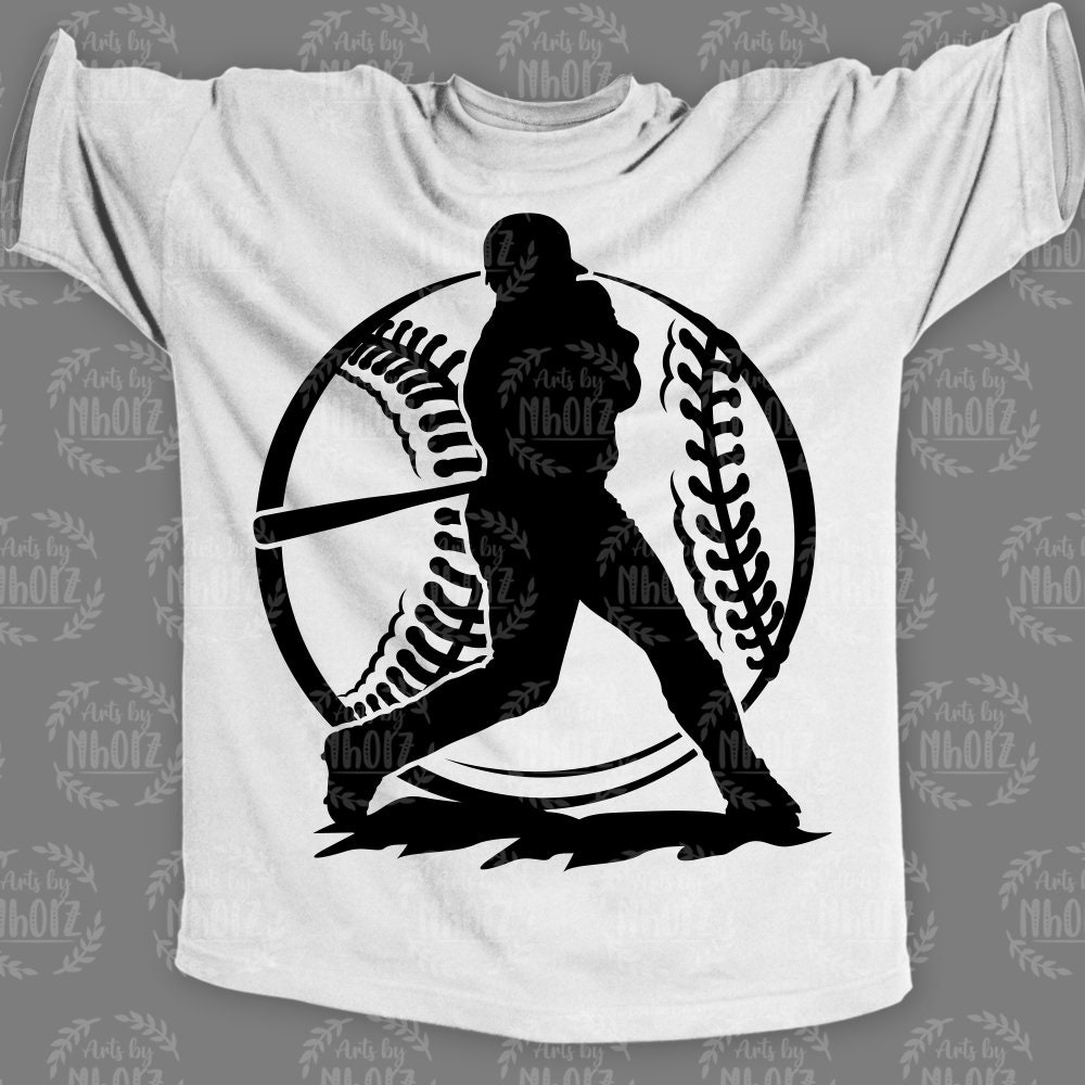 Baseball Player Svg, Baseball Clipart, Baseball Cutfile, Baseball ...