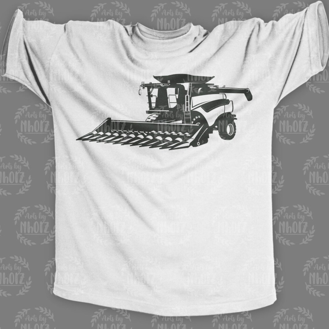 Corn Harvester Svg Corn Field Clipart Farm Land Owner Cut - Etsy
