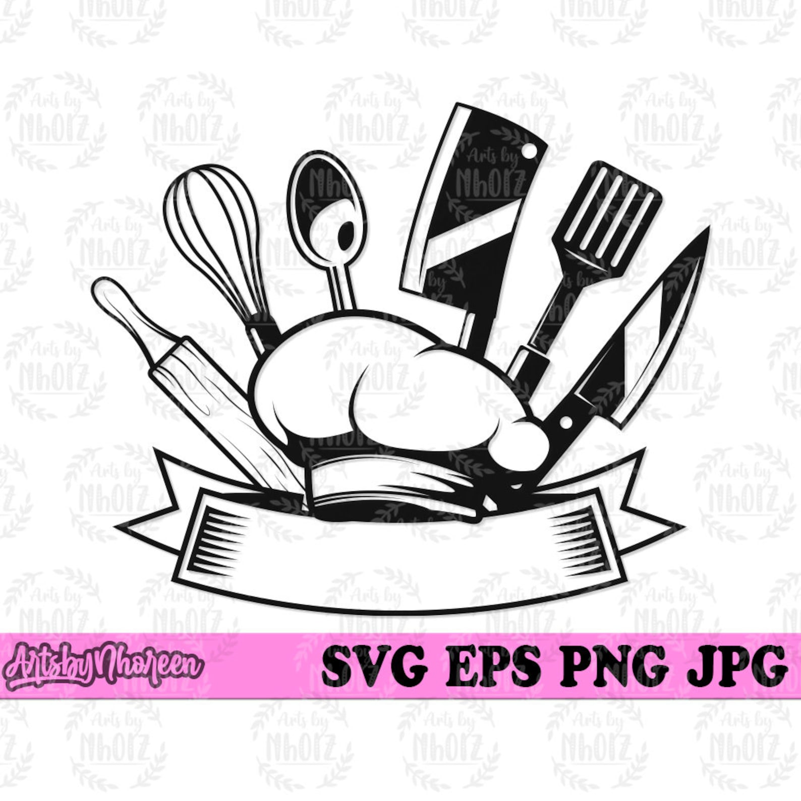 Chef Tools Svg, Cooking Dad Gift Idea, Grill Master Stencil, Chef Gift ...