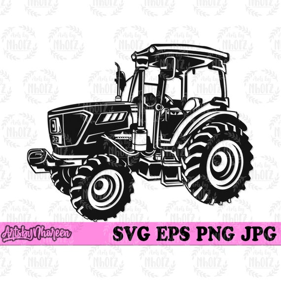 Tractor Svg Farm Life Cut File Farming Machine Clipart | Etsy
