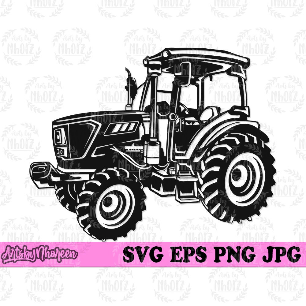Tractor Svg Farm Life Cut File Farming Machine Clipart | Etsy