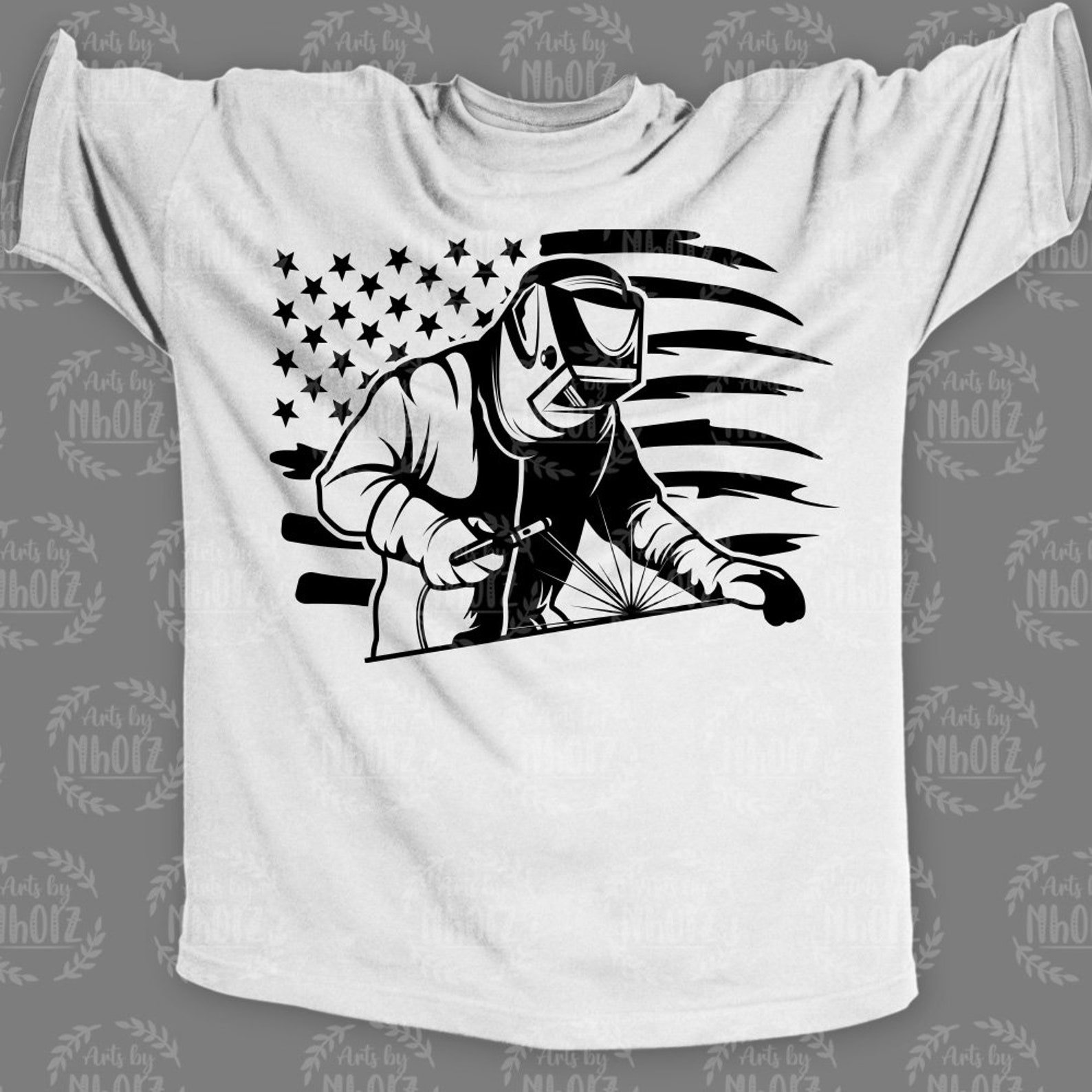 US Welder Svg Welder Dad Clipart US Welding Man Stencil - Etsy