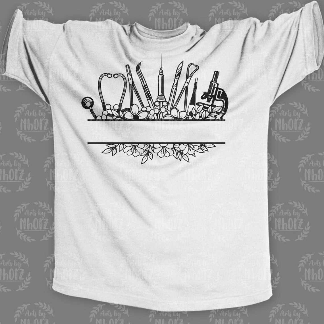 Doctor Floral Tools Svg Medical Equipment Stencil - Etsy