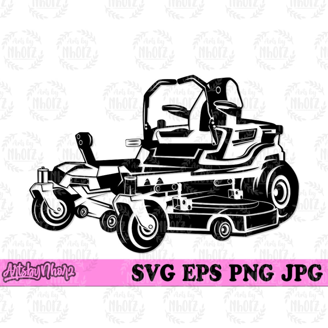 Zero Turn Lawn Mower Svg Zero Turn Png Zero Turn Clipart - Etsy