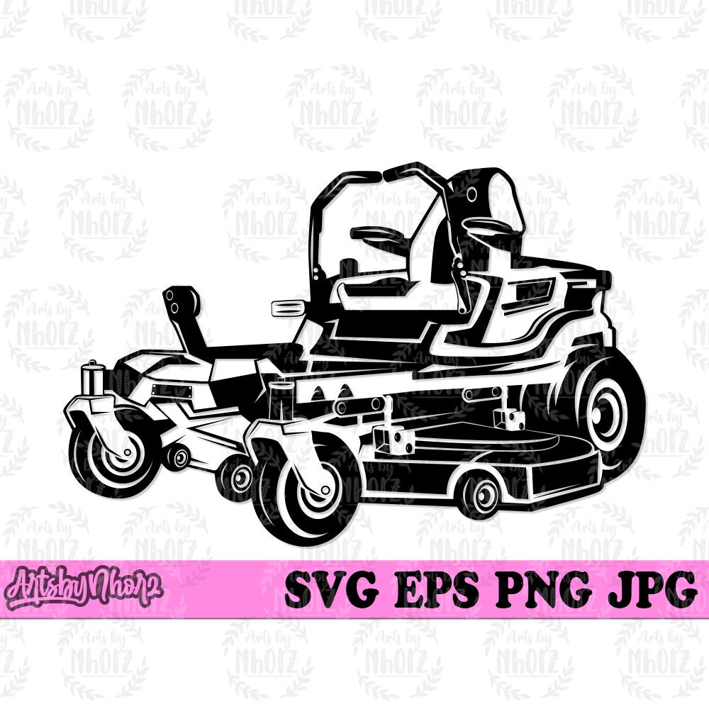 Zero Turn Lawn Mower Svg, Zero Turn Png, Zero Turn Clipart, Zero Turn ...