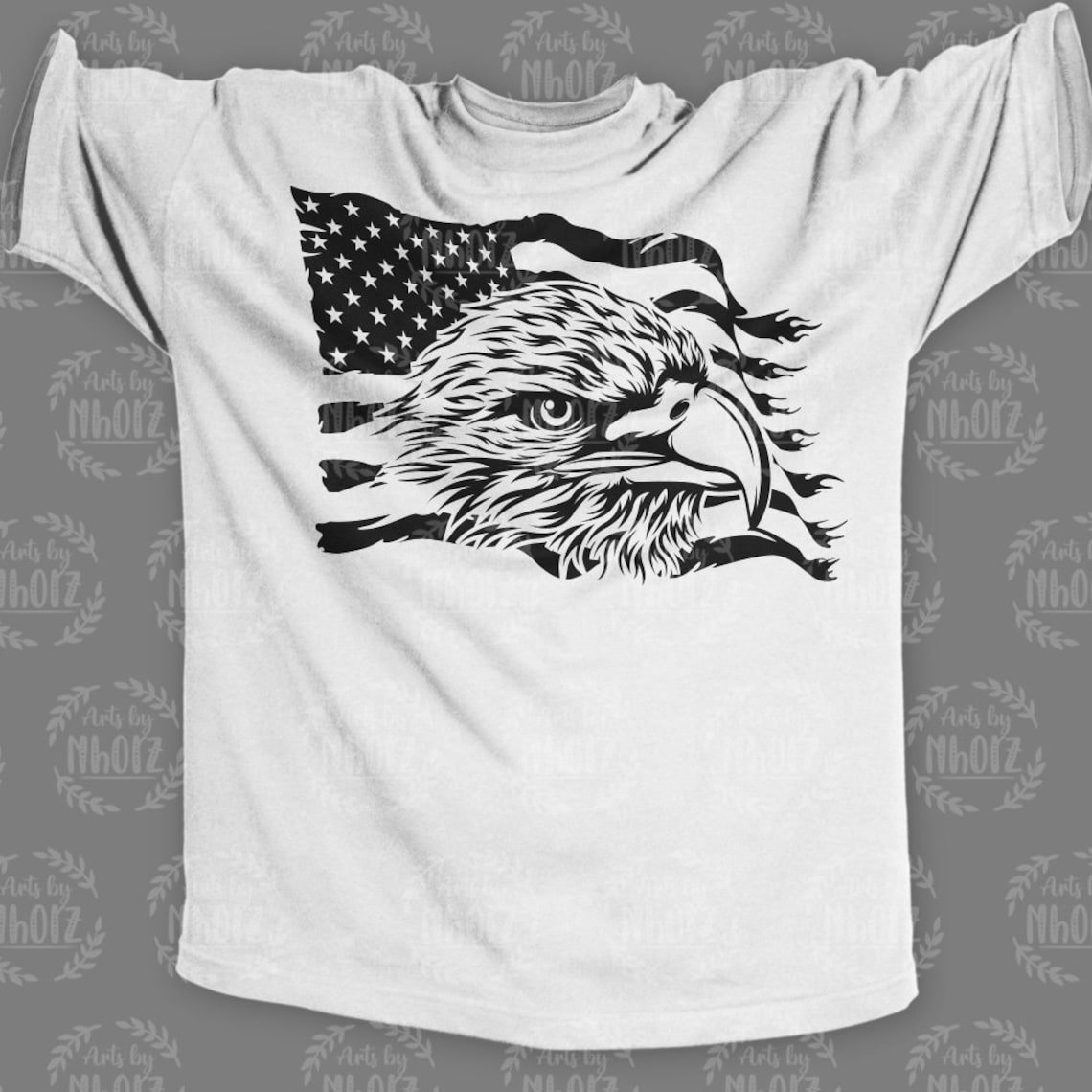 US Eagle Svg, Patriotic Animal Clipart, Big Bird Stencil, USA Eagle ...