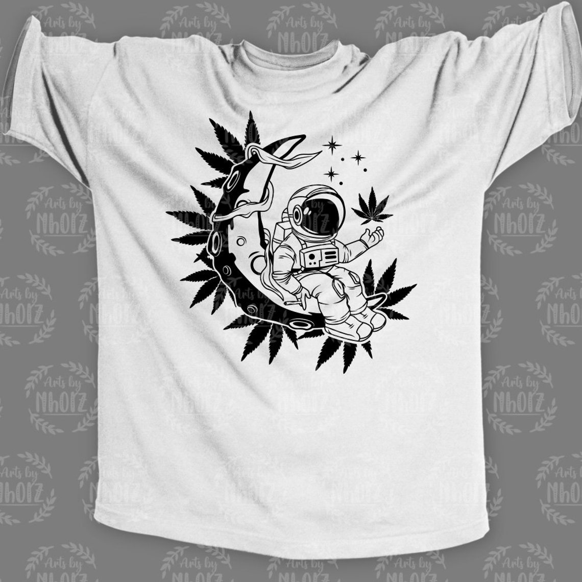 Astronaut Smoking Weed Svg Space Chillin on the Moon Clipart | Etsy