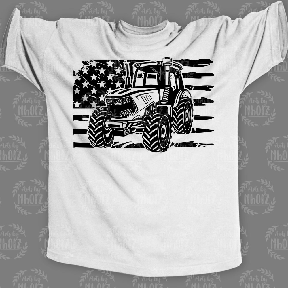 US Tractor Svg Farm Machine Clipart Farmer Dad Gift Idea - Etsy
