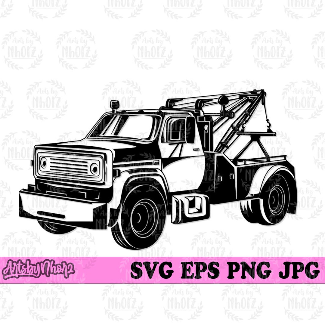 Tow Truck Svg, Tow Truck Driver Svg, Trucker Dad Svg, Towing Svg ...