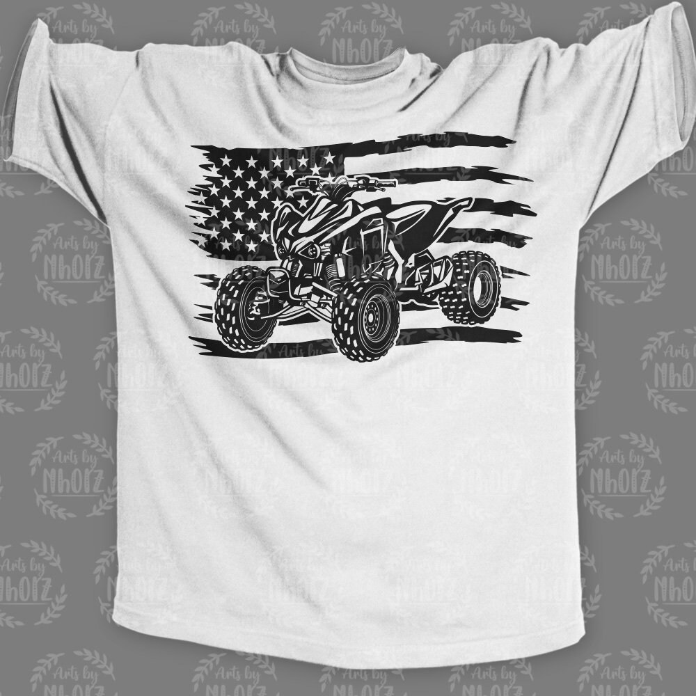 US ATV Svg | Extreme Sports Clipart | ATV Rider Cut File | Racer Dad T ...