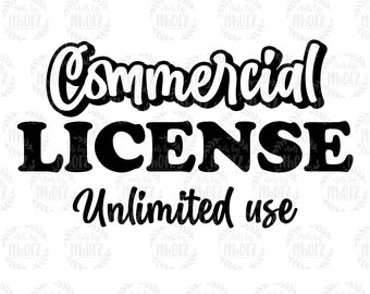 Extended License for Commercial Use Unlimited Use One Time Payment - Etsy
