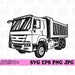 Dump Truck Svg, Dum Truck Clipart, Heavy Equipment Cut File, Trucker ...