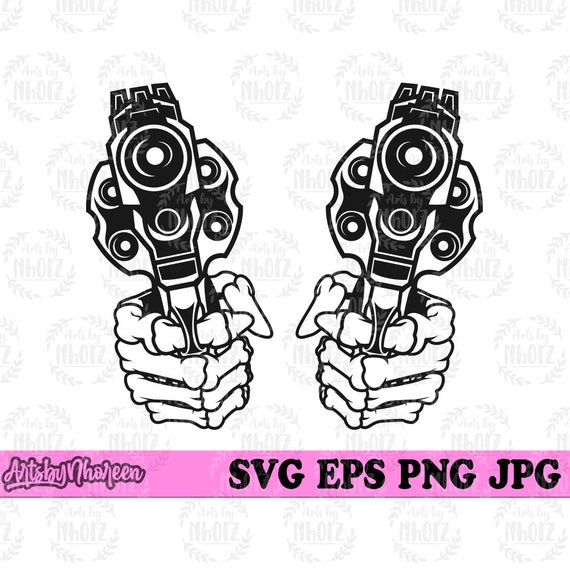 Two Guns Clipart