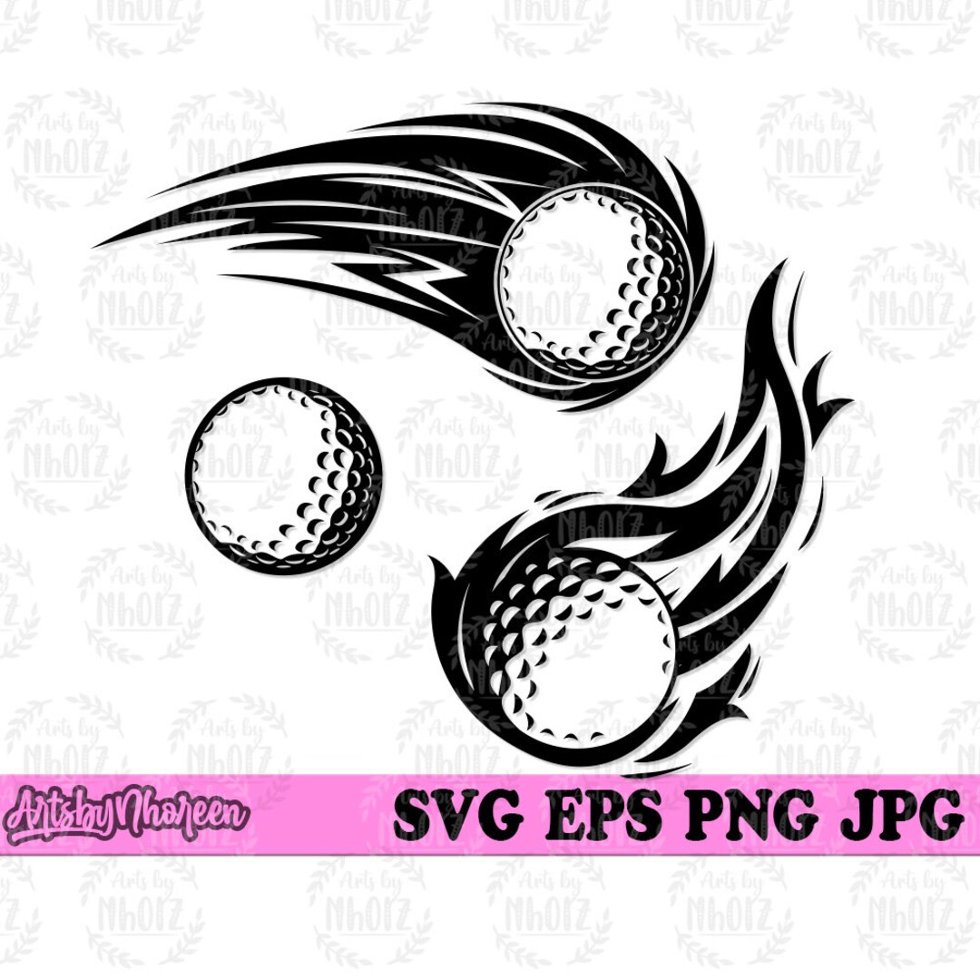Flaming Golf Ball Svg, Golfer Dad T-shirt Design Png, Golf Club Jpeg ...