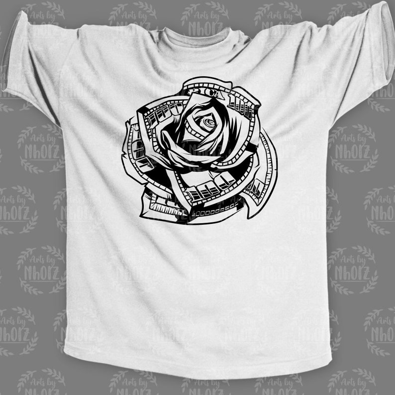 Rose Dollar Bill Svg Floral Money Pattern Clipart Flower - Etsy