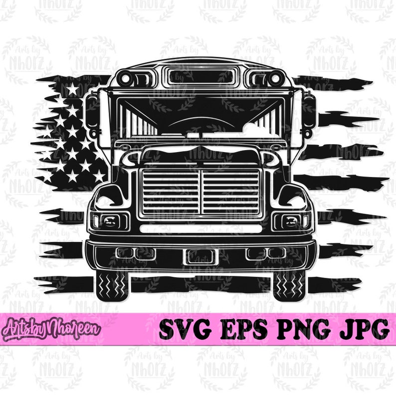 US School Bus Svg Back to School Stencil Student Rider - Etsy