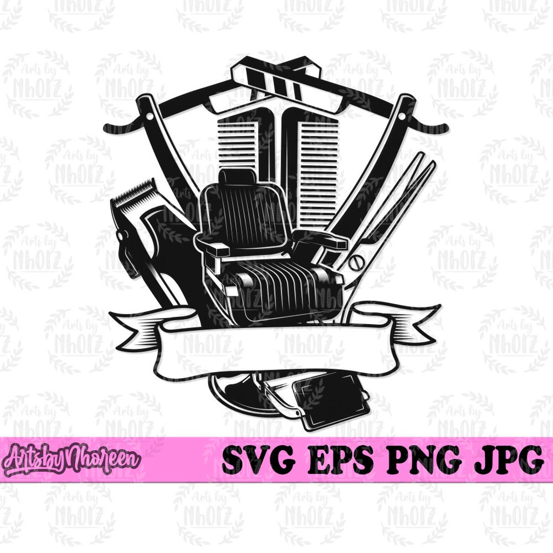 Barber Tools Svg, Barbershop Monogram, Barber Dad Gift Idea T-shirt ...
