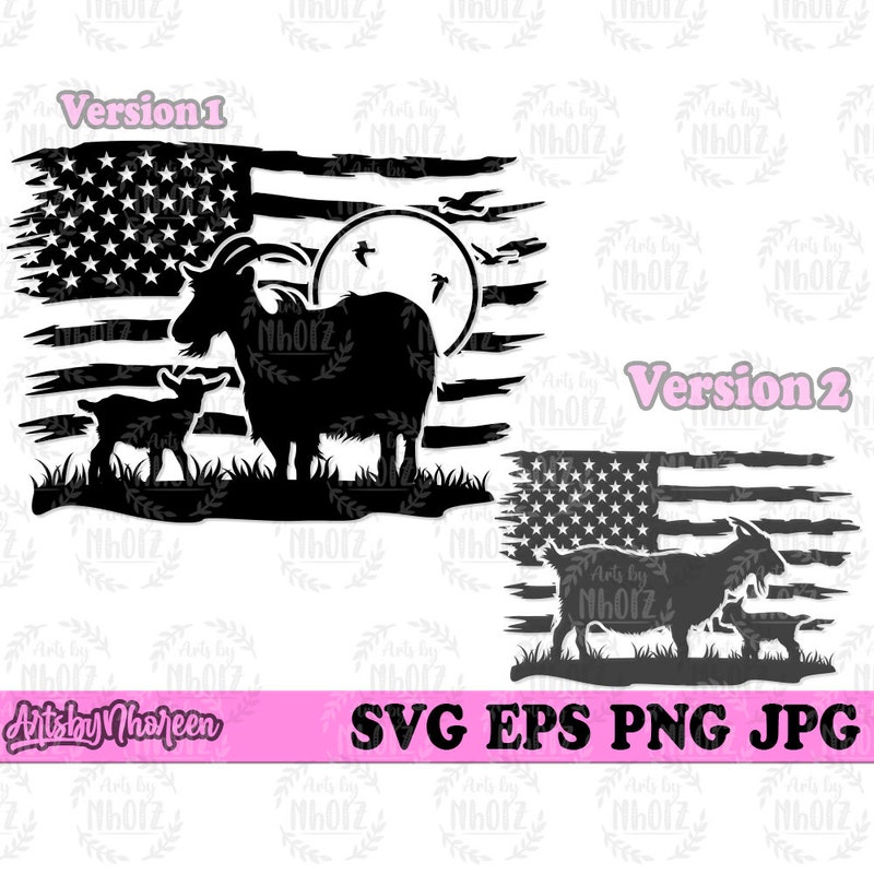 Goat Usa Sticker - Etsy