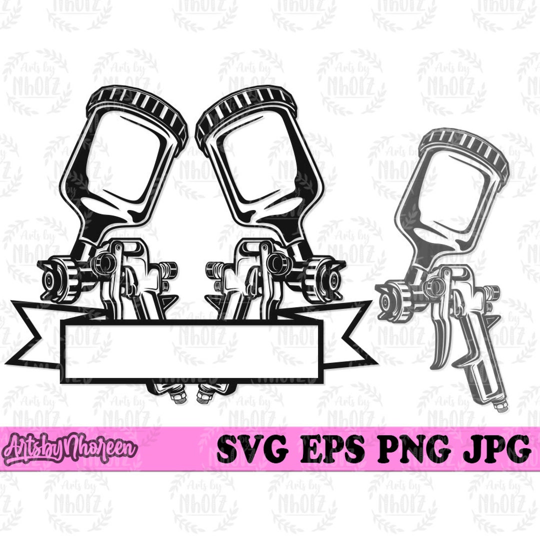 Spray Paint Tool Svg, Painting Clipart, Painter Dad T-shirt Design Png ...