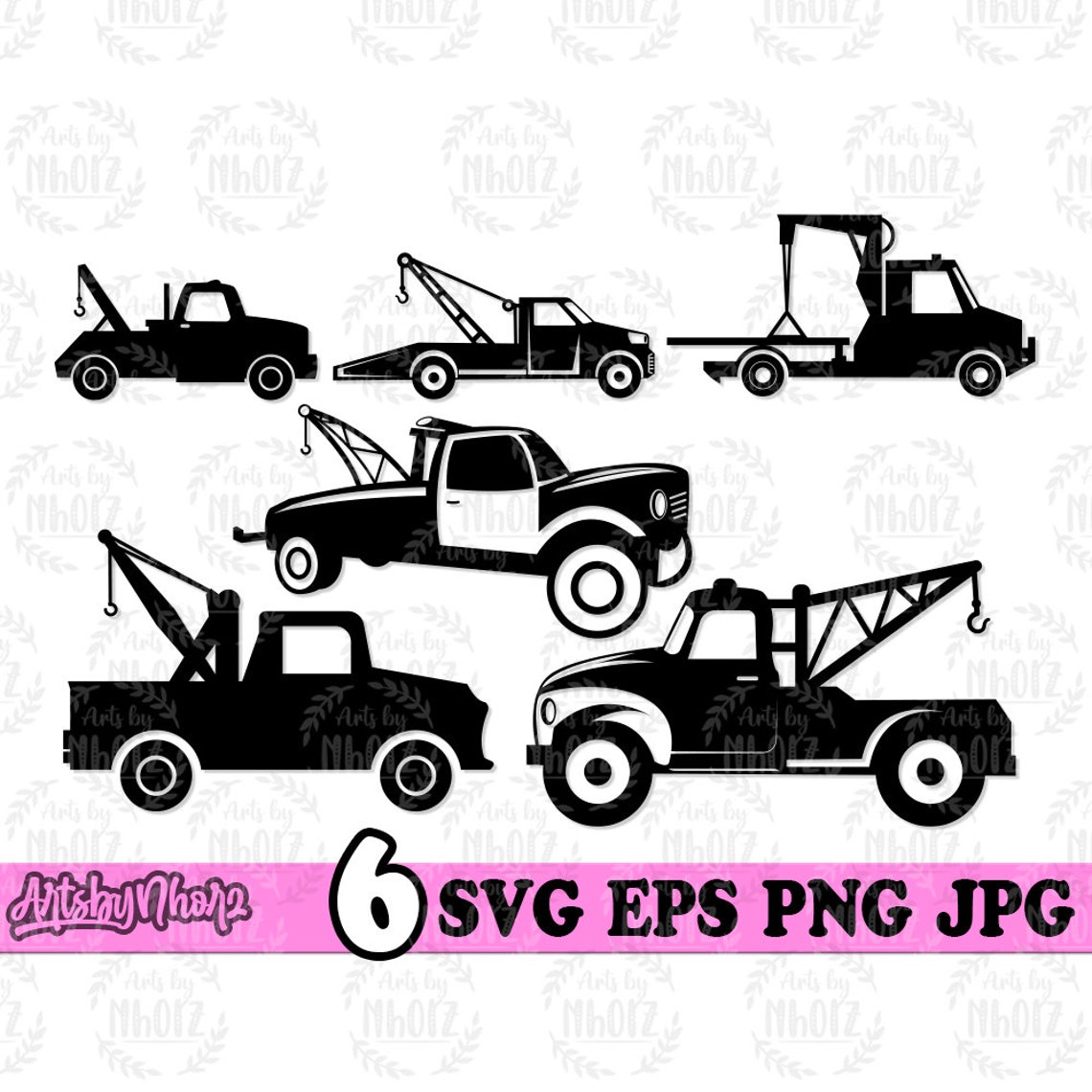 Towing Truck Svg Tow Truck Bundle Svg Tow Trucksvg Tow - Etsy